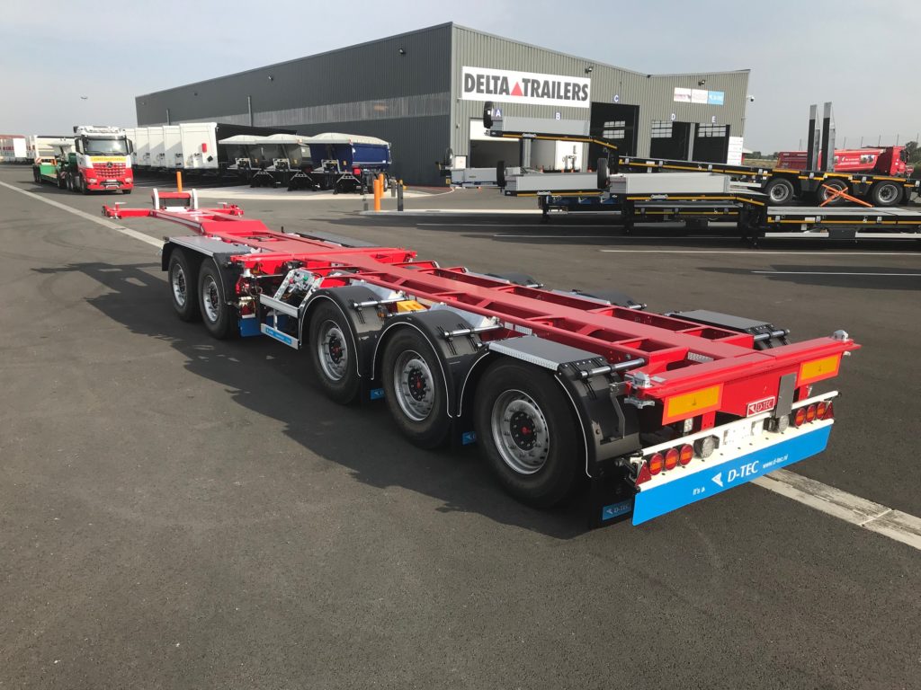D-TEC - Porte Containers - DTEC Combitrailer multiposition 5 Essieux ...