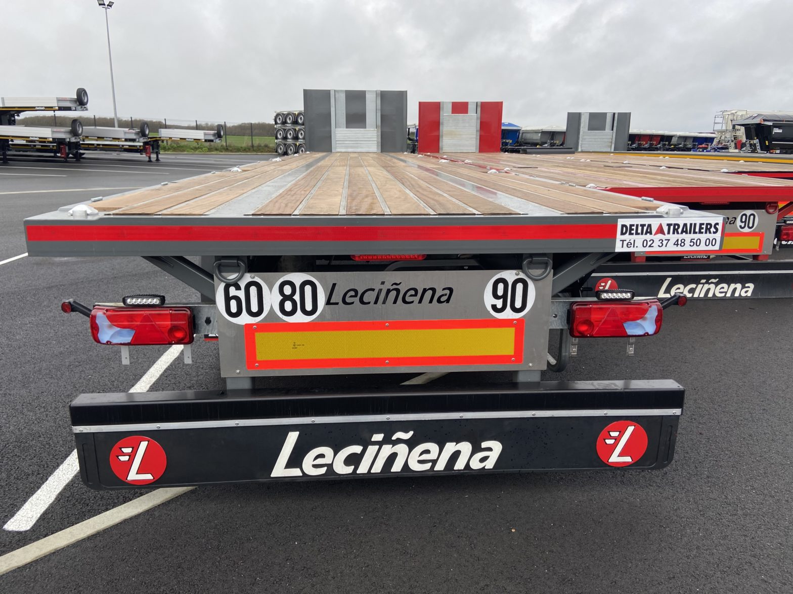 LECINENA - Plateau Twist-locks - NEUF - DELTA🔺TRAILERS